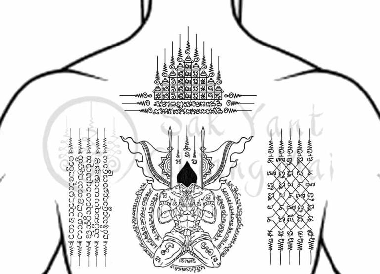 Amazing Full Back Sak Yant Tattoo Designs and Costs