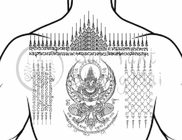 Amazing Full Back Sak Yant Tattoo Designs and Costs